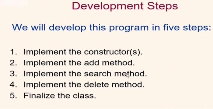 Solved Write an AddressBook class that manages a collection | Chegg.com
