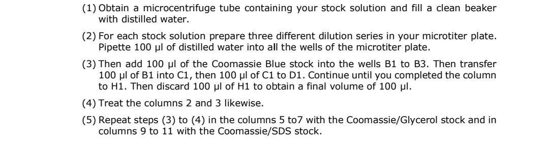 Solved determine the percentage of the stock solution in | Chegg.com