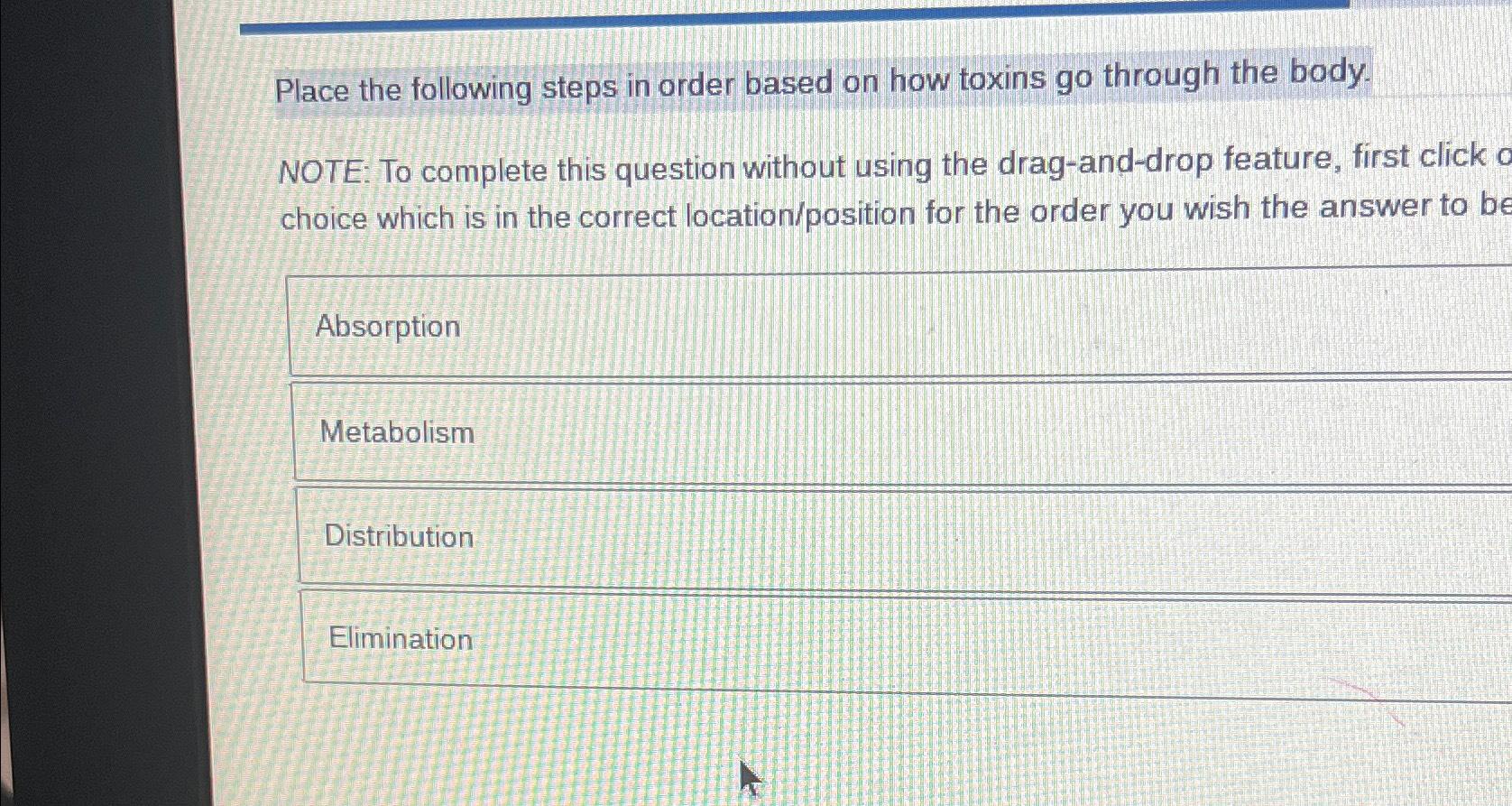 Solved Place the following steps in order based on how | Chegg.com
