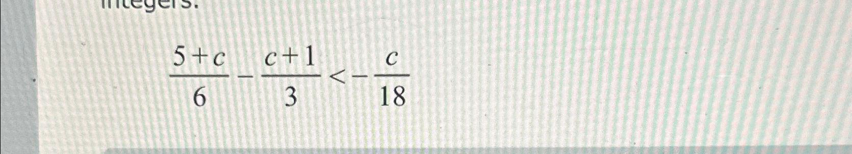Solved 5+c6-c+13