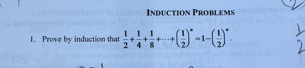 Solved INDUCTION PROBLEMSProve by induction that | Chegg.com