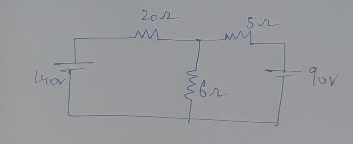Solved Find The Current Through 6 Ohm Resistor