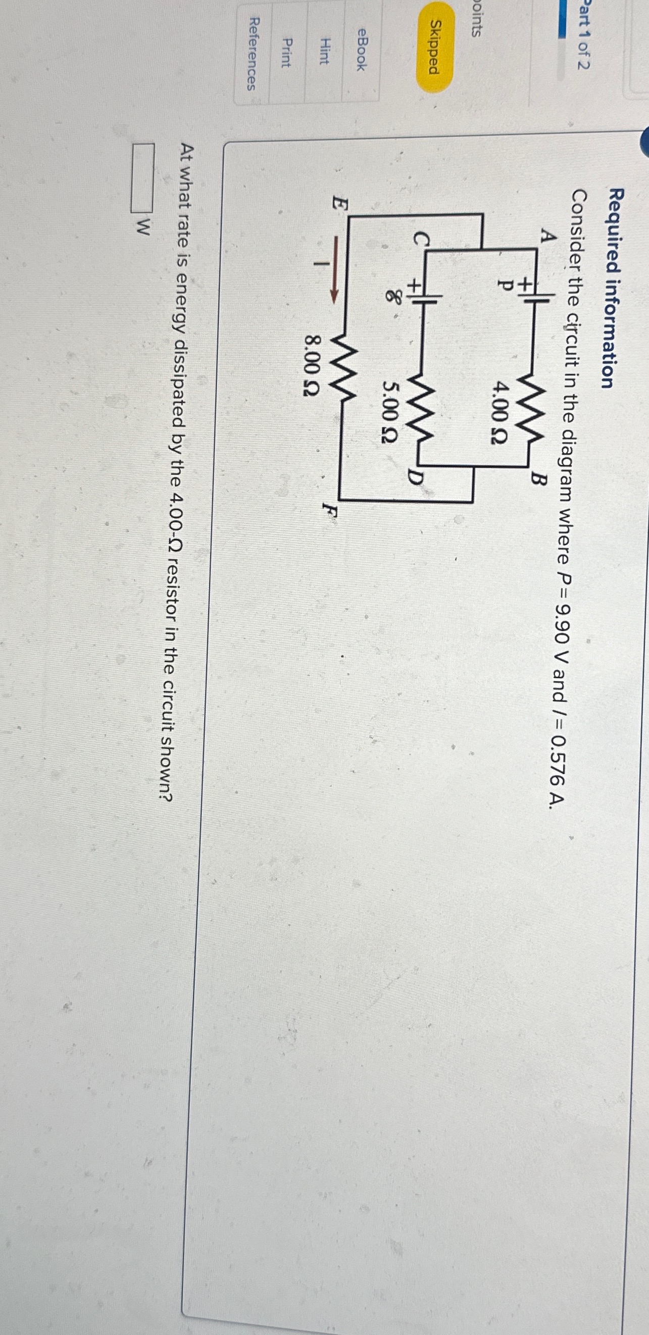 Solved Required informationConsider the circuit in the | Chegg.com