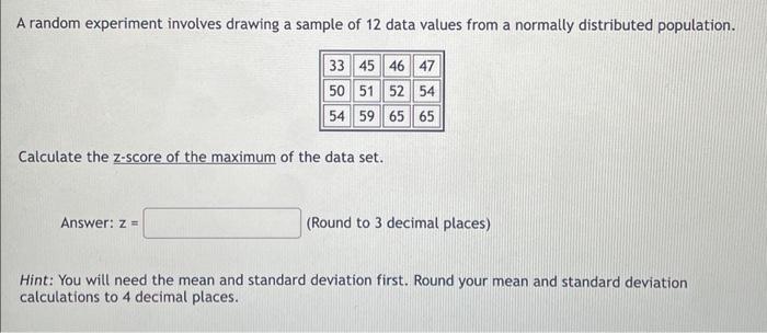 Solved A random experiment involves drawing a sample of 12 | Chegg.com