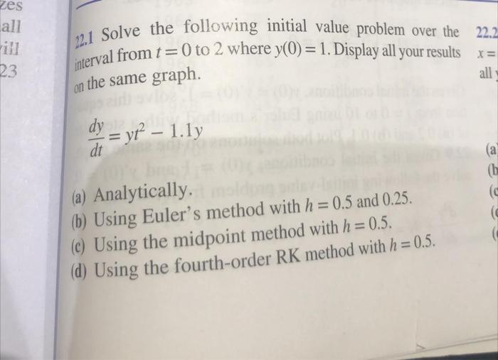 Solved Exercise (1) (5 marks) Solve Exercise (22.1 (a), (b)) | Chegg.com