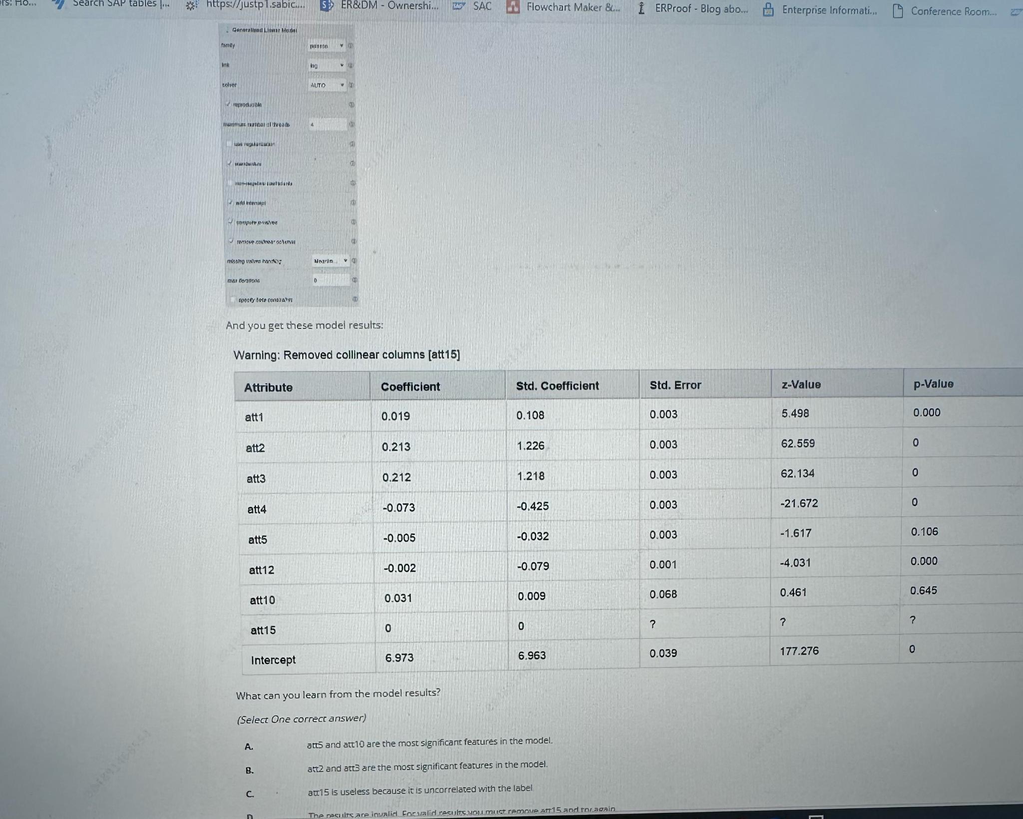 Solved And you get these model results:Warning: Removed | Chegg.com
