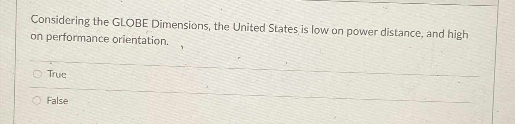 Solved Considering the GLOBE Dimensions, the United States | Chegg.com