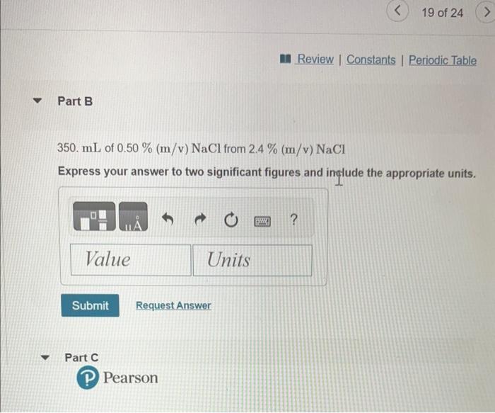 Solved What is the initial volume, in milliliters, needed to | Chegg.com