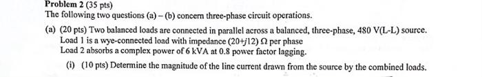 Solved Problem 2 (35 pts) The following two questions (a) - | Chegg.com