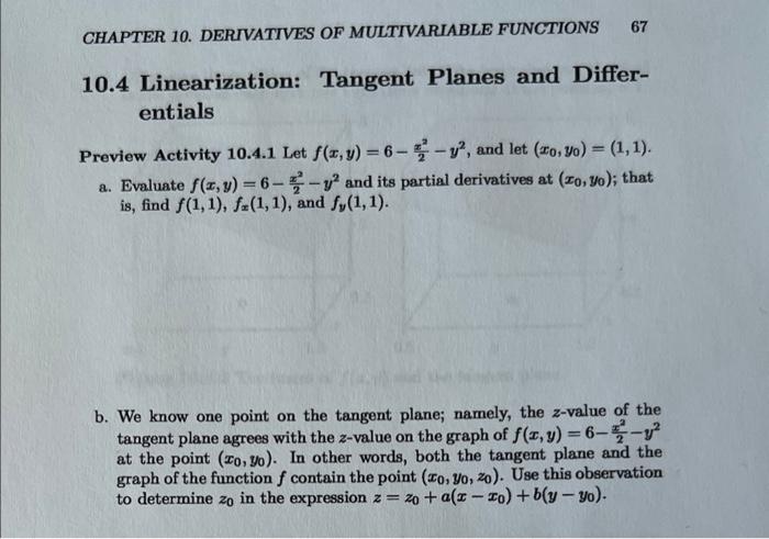 Solved CHAPTER 10. DERIVATIVES OF MULTIVARIABLE FUNCTIONS 67 | Chegg.com