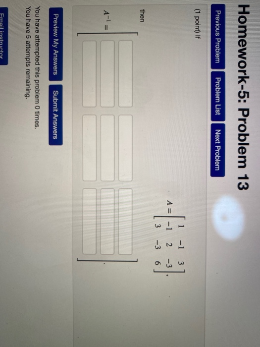 Solved Homework-5: Problem 13 Previous Problem Problem List | Chegg.com
