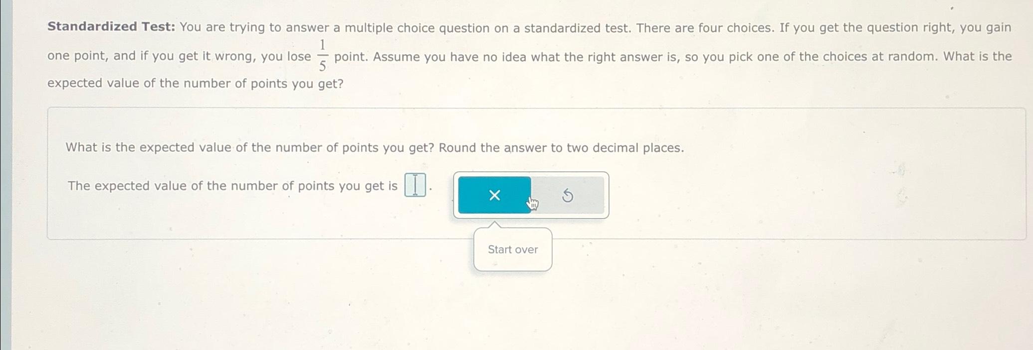 Solved Standardized Test: You are trying to answer a | Chegg.com