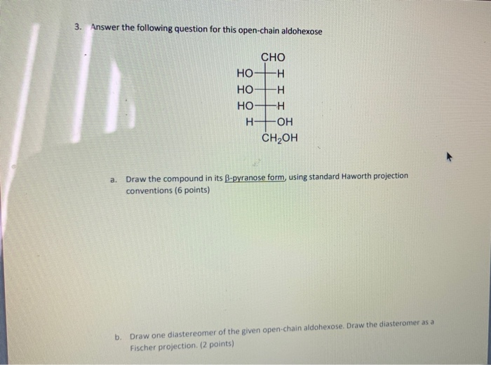Solved 3. Answer the following question for this open-chain | Chegg.com