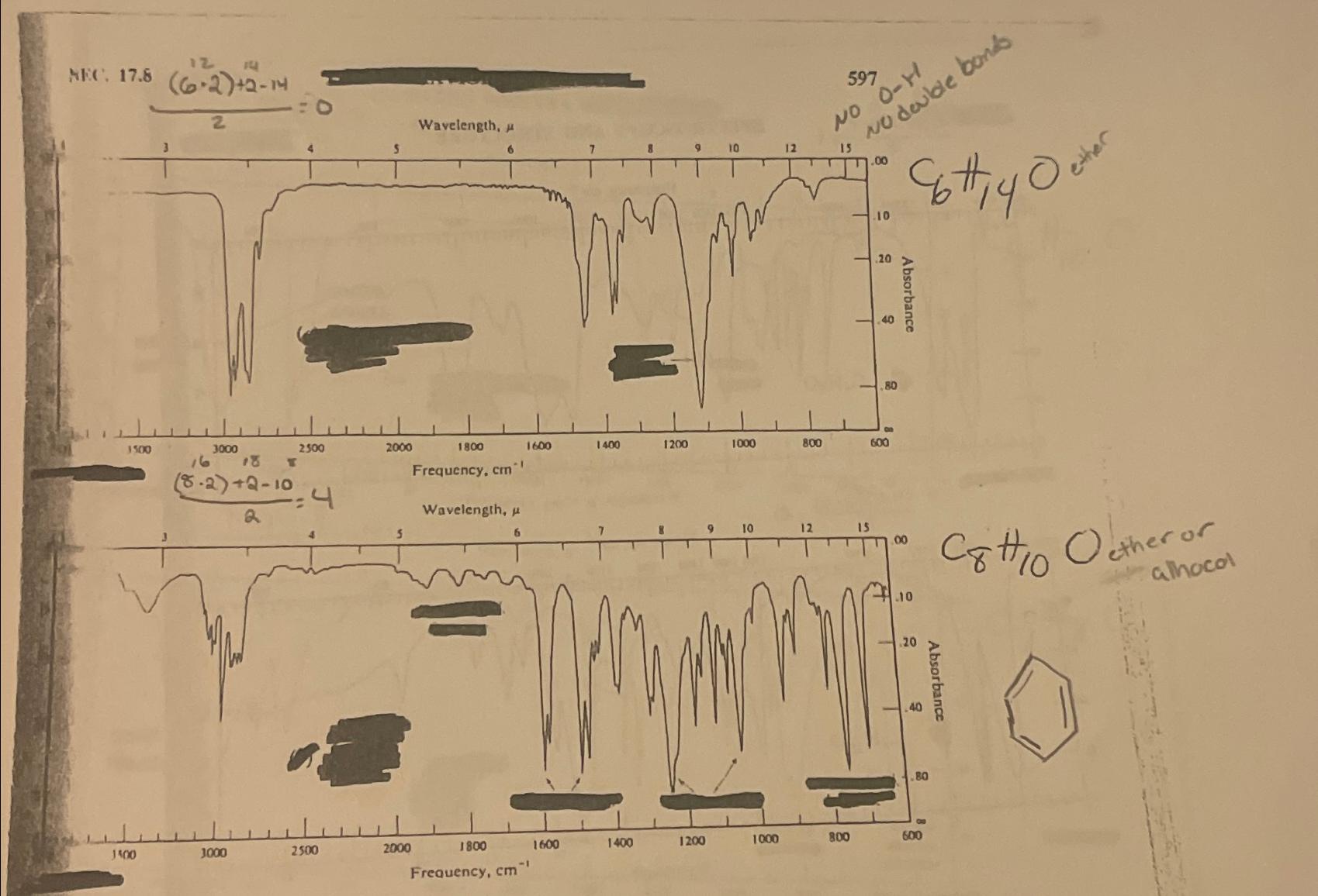 Solved Need help figuring out the best structure for both IR | Chegg.com
