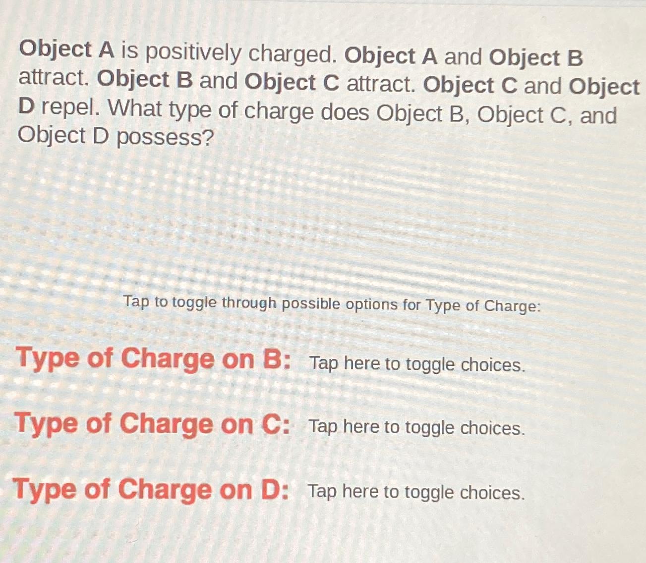 Solved Object A Is Positively Charged Object A And Object B