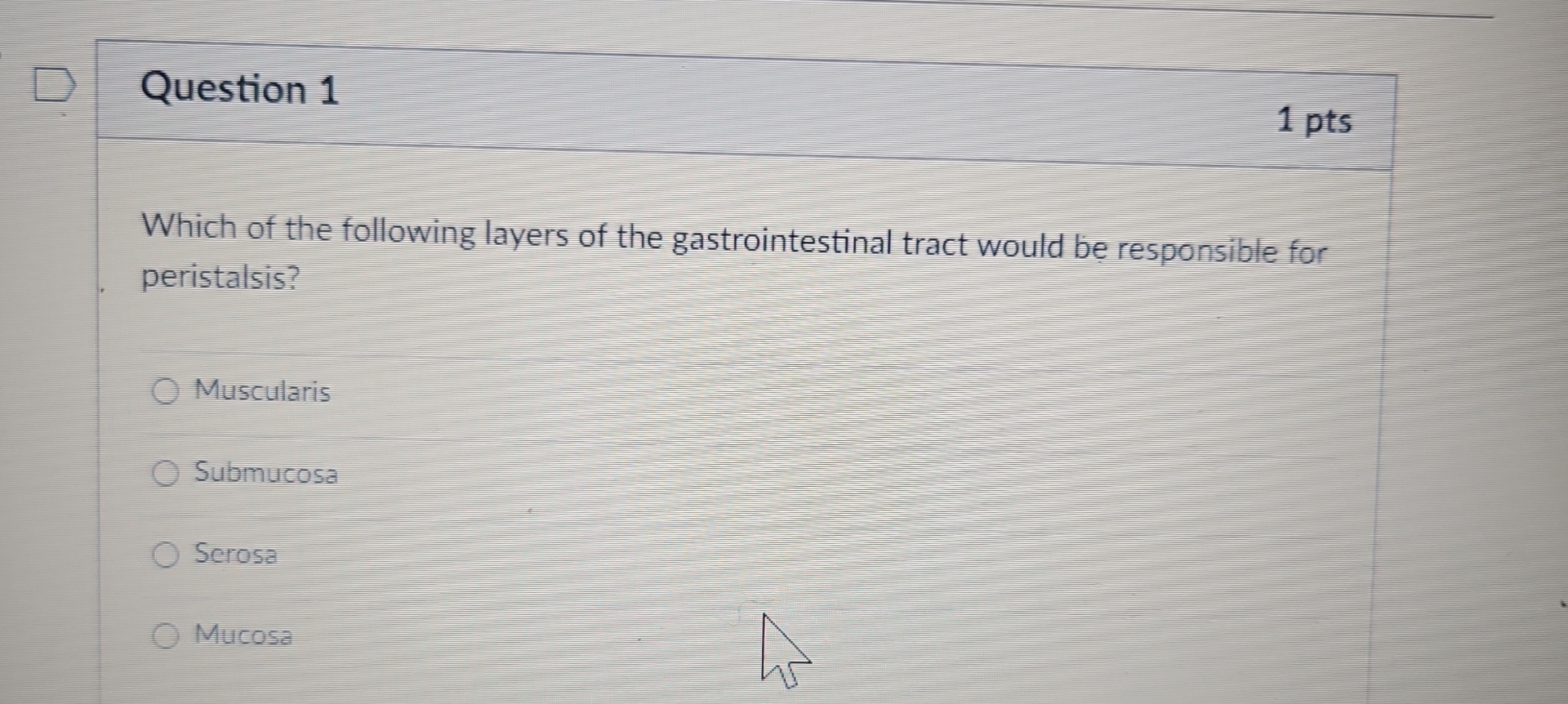 Solved Question 11 ﻿ptsWhich of the following layers of the | Chegg.com