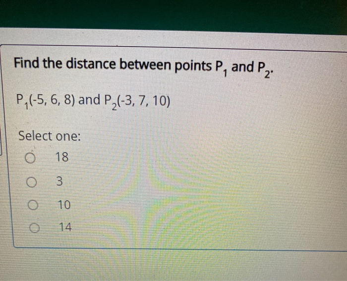 Solved Find the distance between points P, and P 2" P.(-5, | Chegg.com