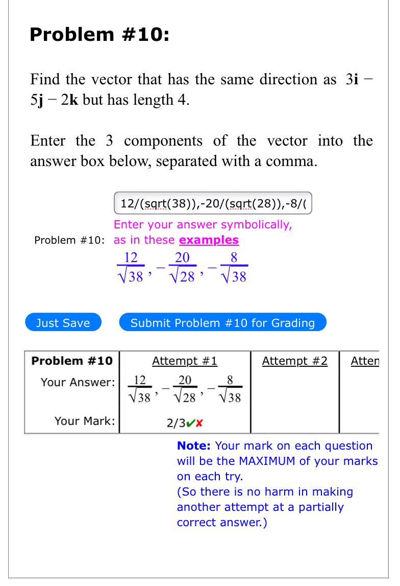 Solved Problem #10:Find the vector that has the same | Chegg.com