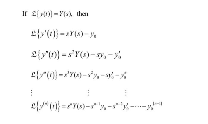 Solved solve using laplace transforms solve by laplace as | Chegg.com Solved solve using laplace transforms solve by laplace as | Chegg.com