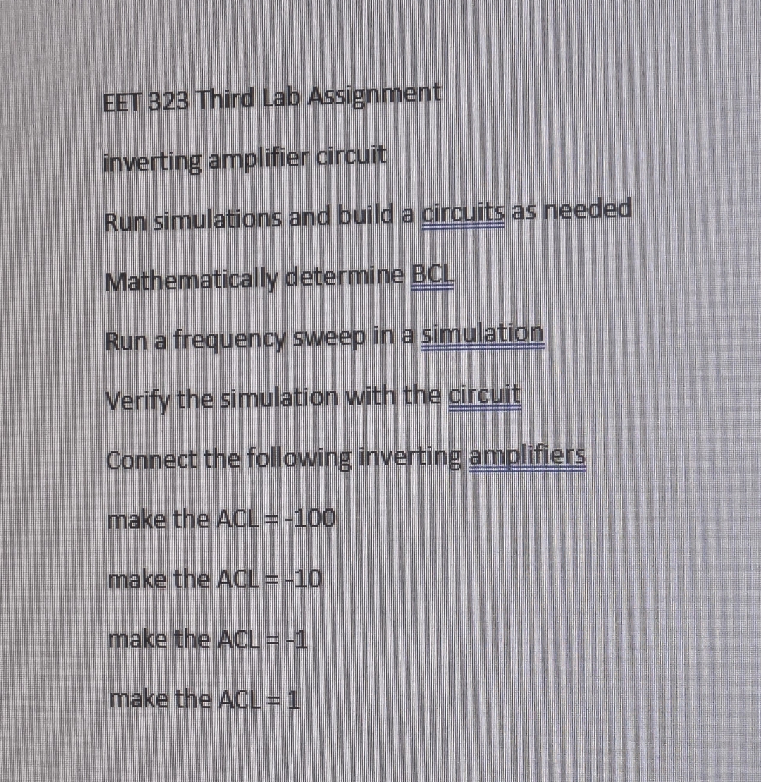 Solved can somonee build this on muiltisim EET 323 ﻿Third | Chegg.com