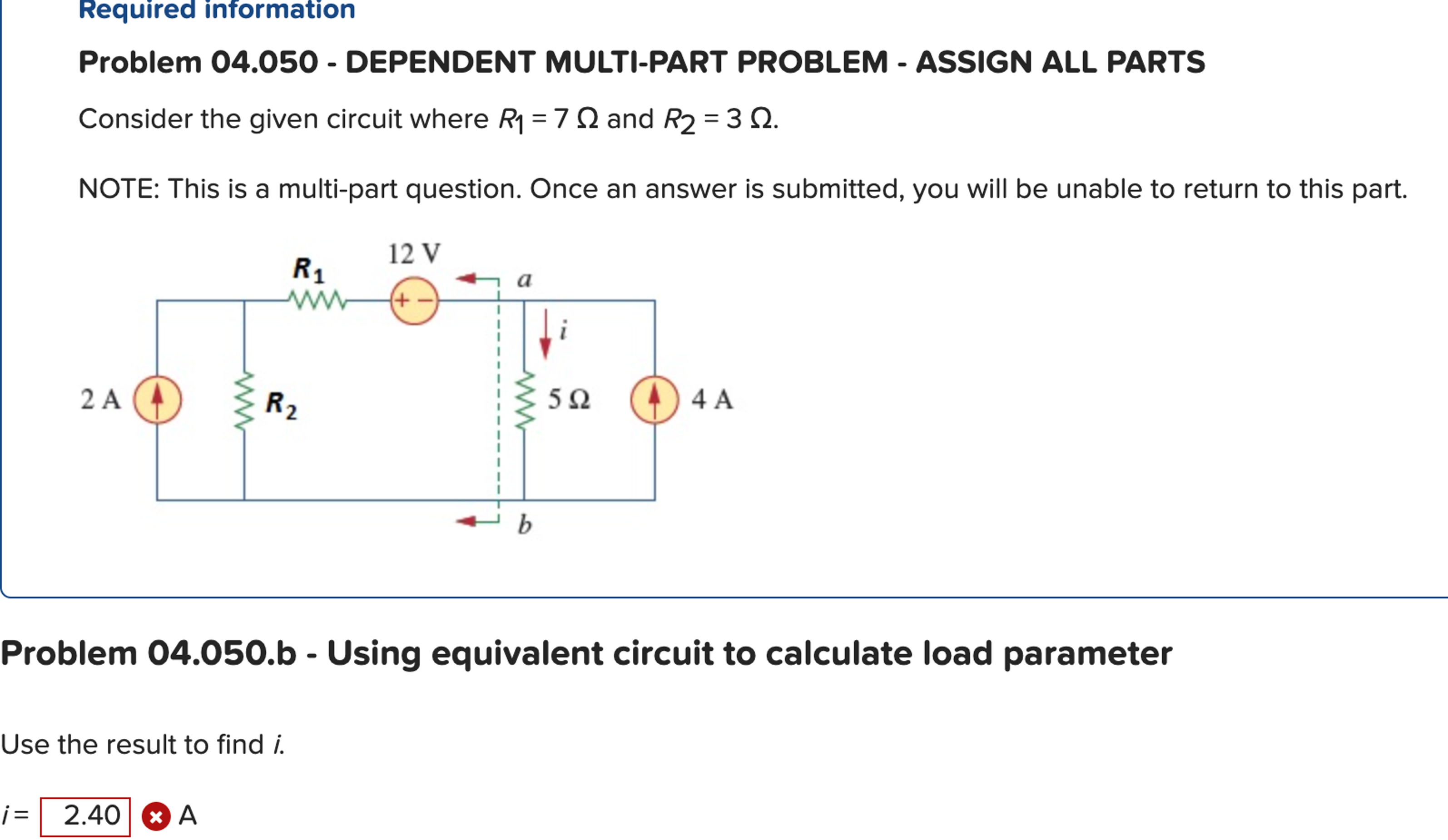 Solved Required informationProblem 04.050 - ﻿DEPENDENT | Chegg.com