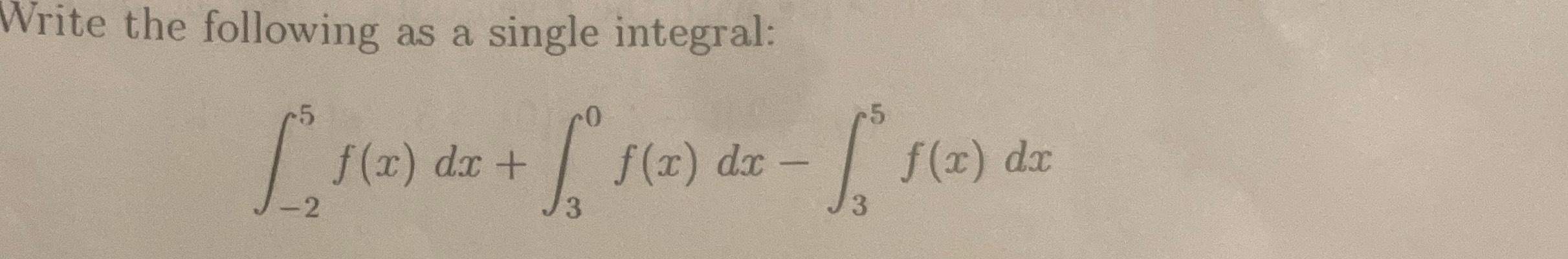 Solved Write the following as a single | Chegg.com