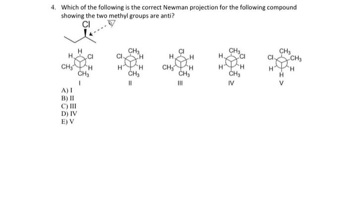 Solved Which of the following is the correct Newman | Chegg.com