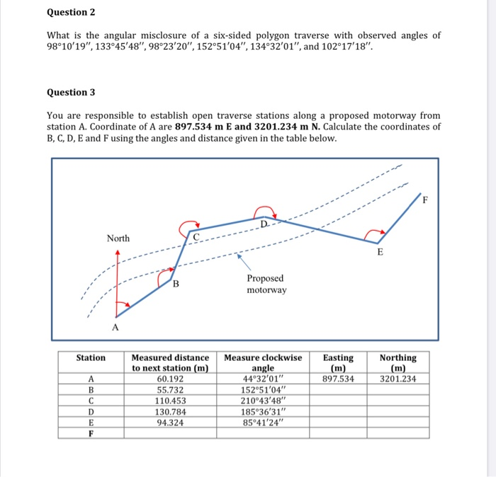 Solved Question 2 What is the angular misclosure of a | Chegg.com