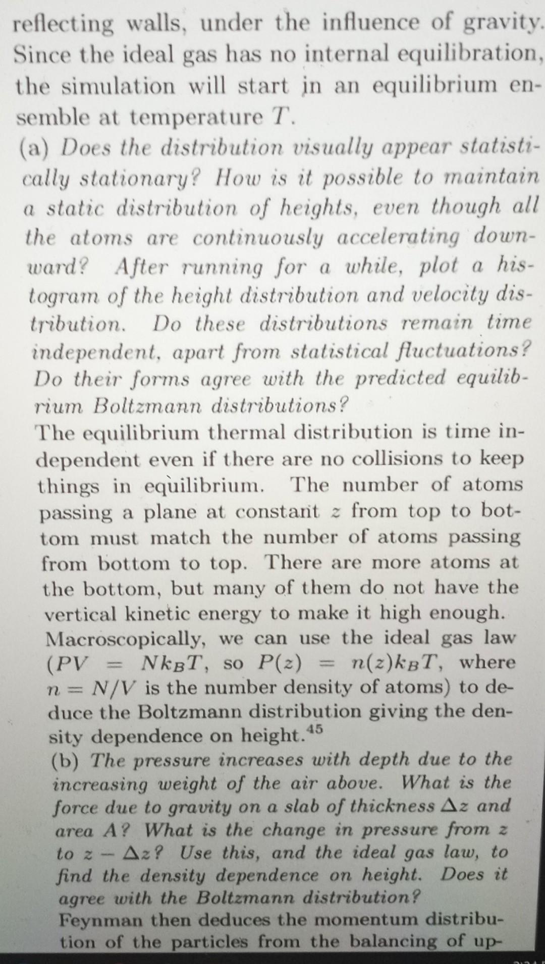 Solved 1) Exponential atmosphere. (Computa- tion) (2) As you | Chegg.com