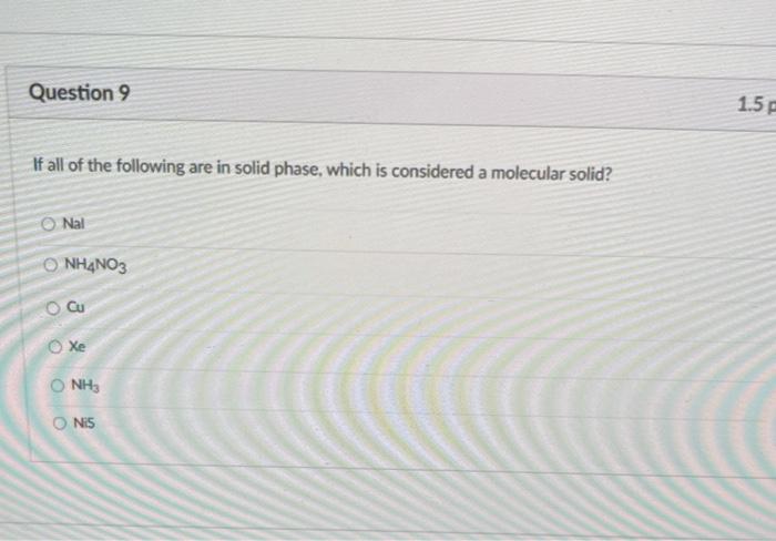 Solved Question 1 15 pts Which statement about boiling point | Chegg.com