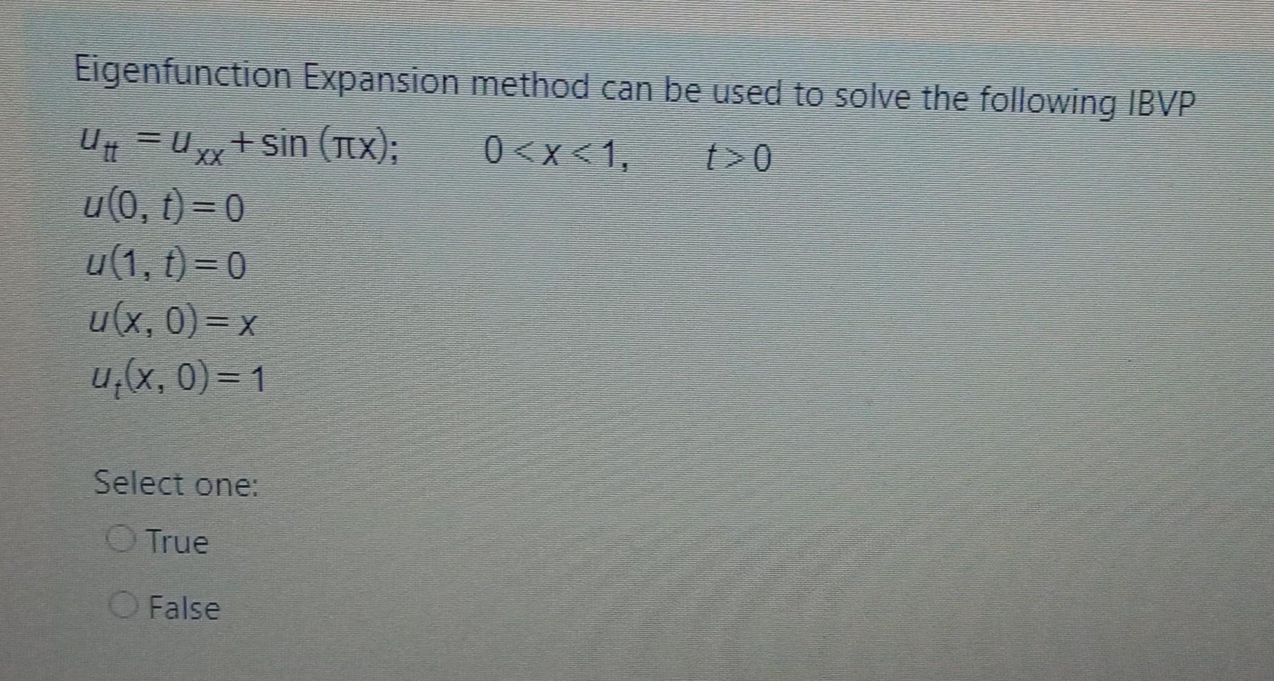 Solved Eigenfunction Expansion Method Can Be Used To Solve 3752