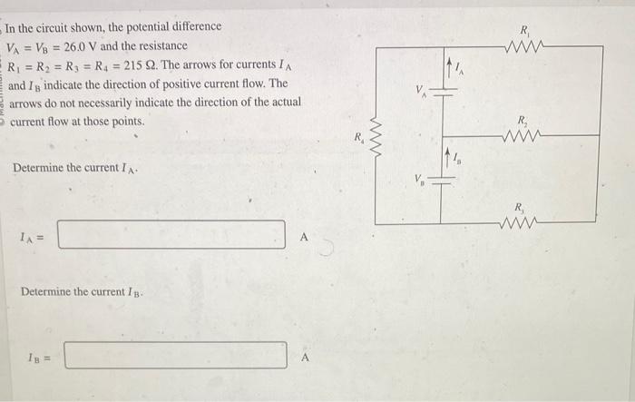Solved In the circuit shown, the potential difference | Chegg.com