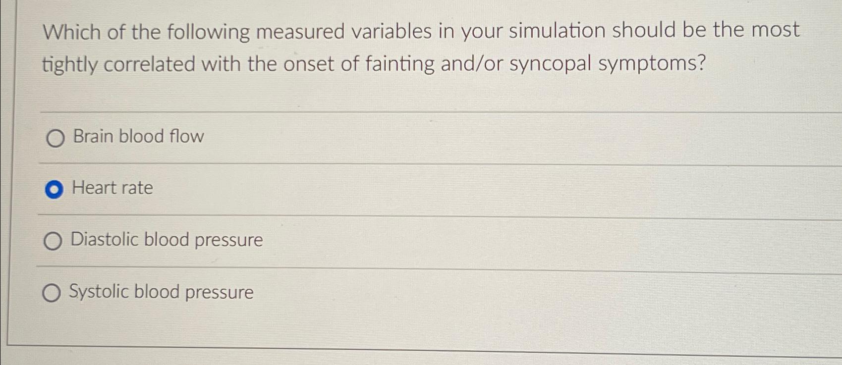 Solved Which of the following measured variables in your | Chegg.com