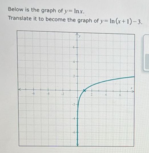 11Below is the graph of y=lnx.Translate it to become | Chegg.com