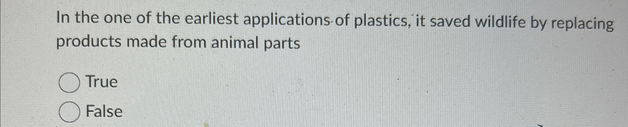 Solved In the one of the earliest applications-of plastics, | Chegg.com