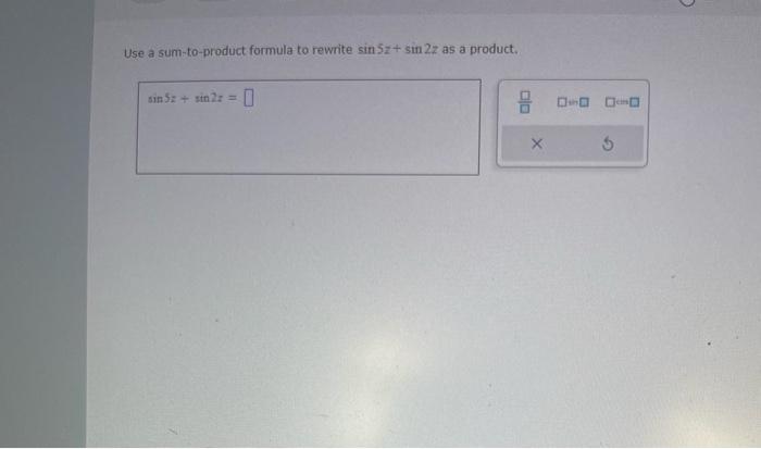 Solved Use A Cofunction To Write An Expression Equal To 2757