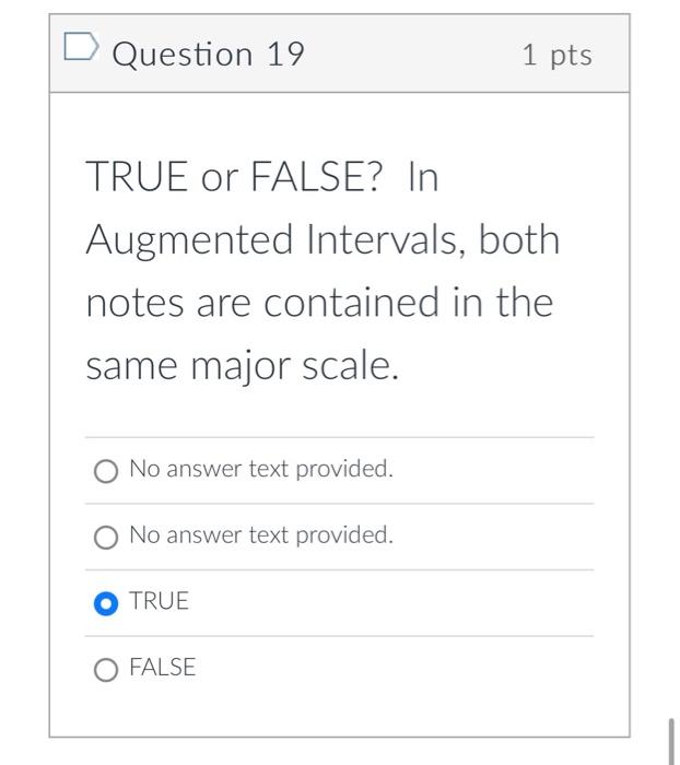 Solved Question 14 1pt TRUE or FALSE? When "Calculating" | Chegg.com