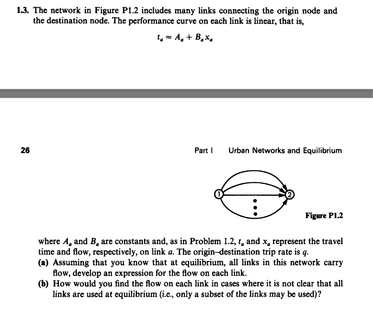 Solved Assuming that you know that at equilibrium, all links | Chegg.com