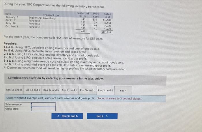 Solved Exercise 6-4 (Algo) Calculate inventory amounts when | Chegg.com