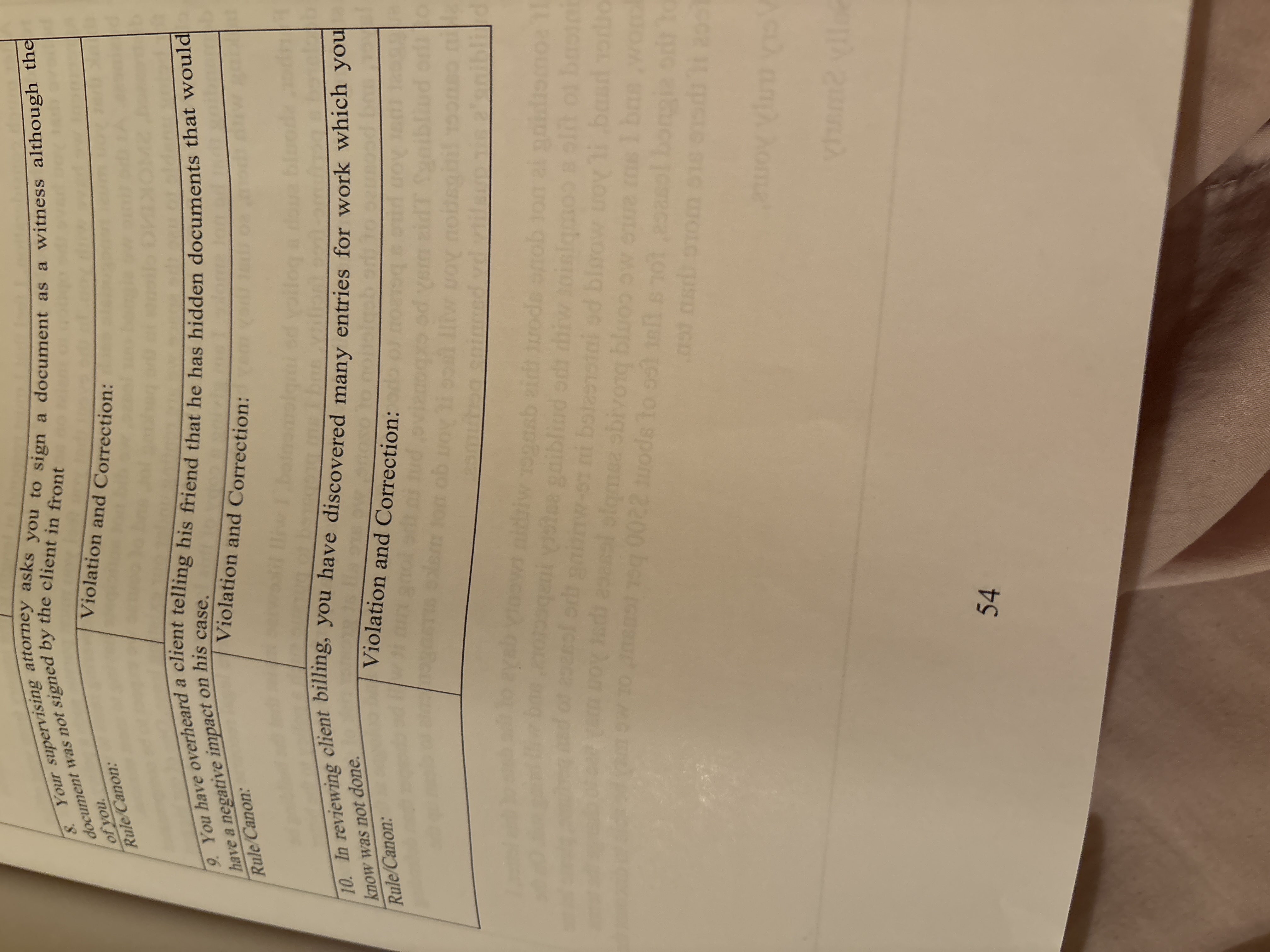 Solved 8. ﻿Your supervising attorney asks you to sign a | Chegg.com