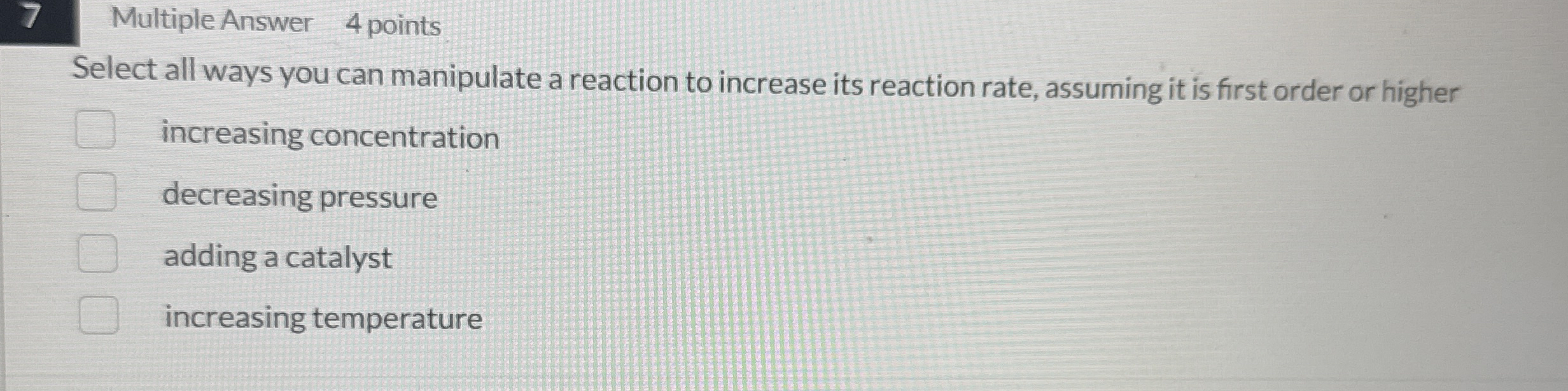Multiple Answer 4 ﻿pointsSelect all ways you can | Chegg.com