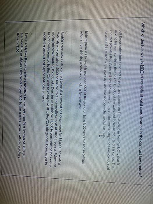 Solved Which of the following is NOT an example of valid | Chegg.com