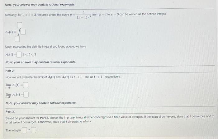 Solved Improper Integrals Integrating Over An Infinite