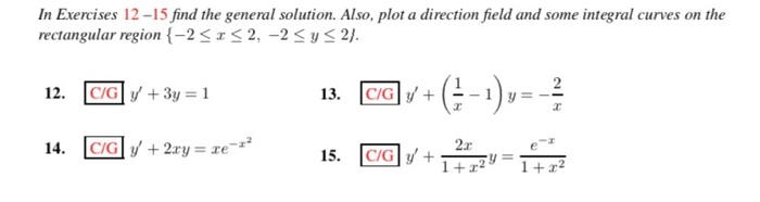 Solved In Exercises 12 -15 find the general solution. Also, | Chegg.com