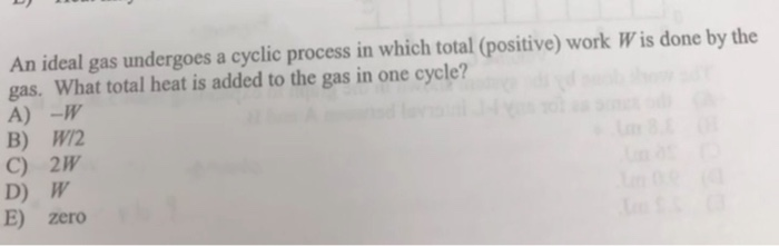 Solved An ideal gas undergoes a cyclic process in which | Chegg.com