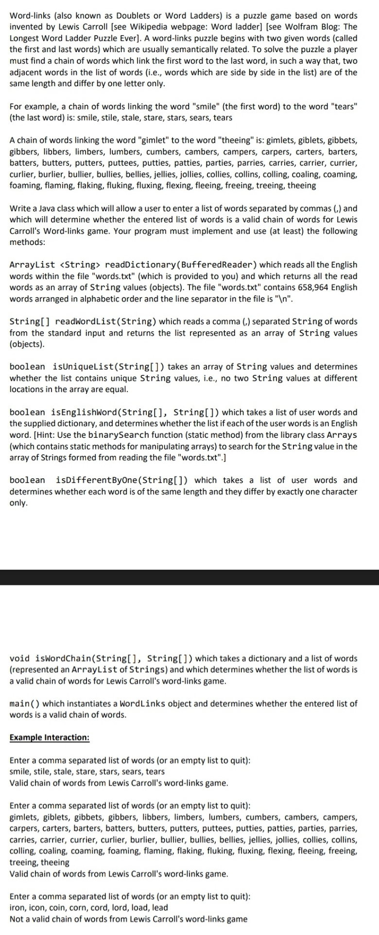 Solved Revision excercises to code in Java | Chegg.com