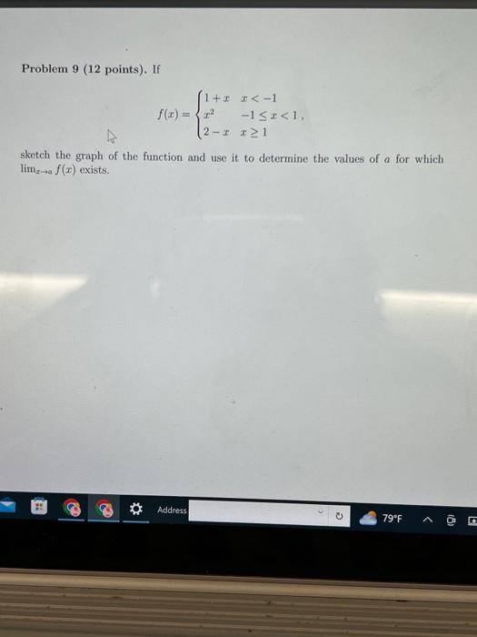 Solved Problem 9 (12 points). If | Chegg.com