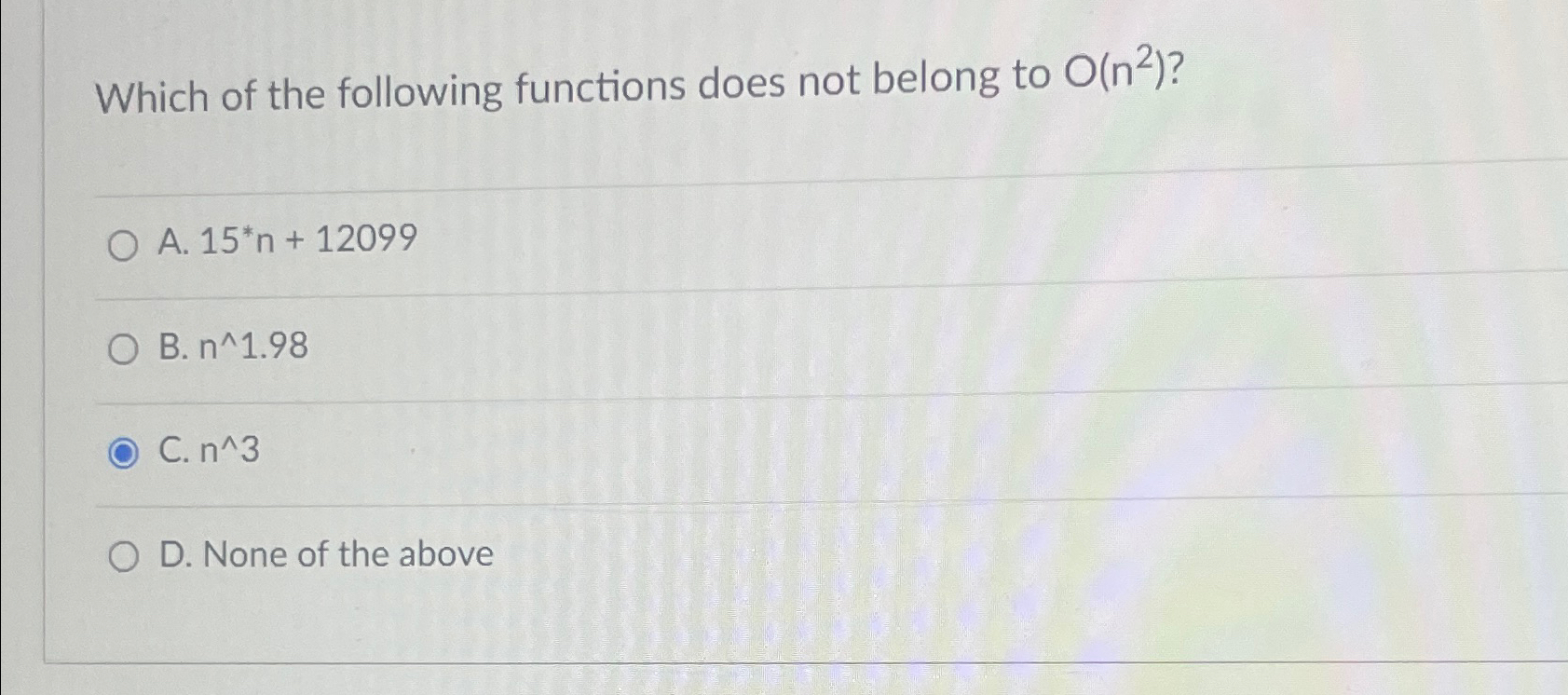 Solved Which of the following functions does not belong to | Chegg.com