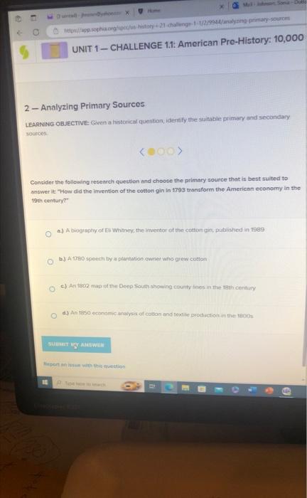 2- Analyzing Primary Sources LEARNING OBUECTIVE GMen | Chegg.com