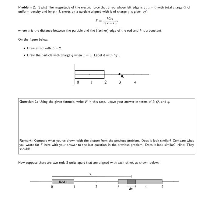 Solved of Problem 2: (5 pts] The magnitude of the electric | Chegg.com